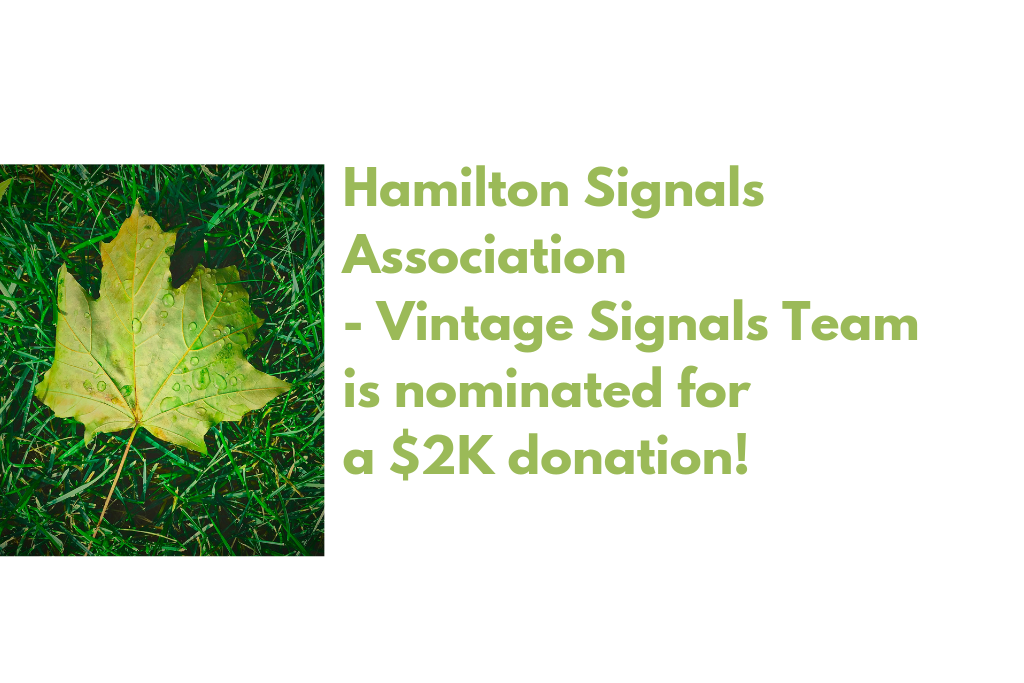 Help Hamilton Signals Association - Vintage Signals Team